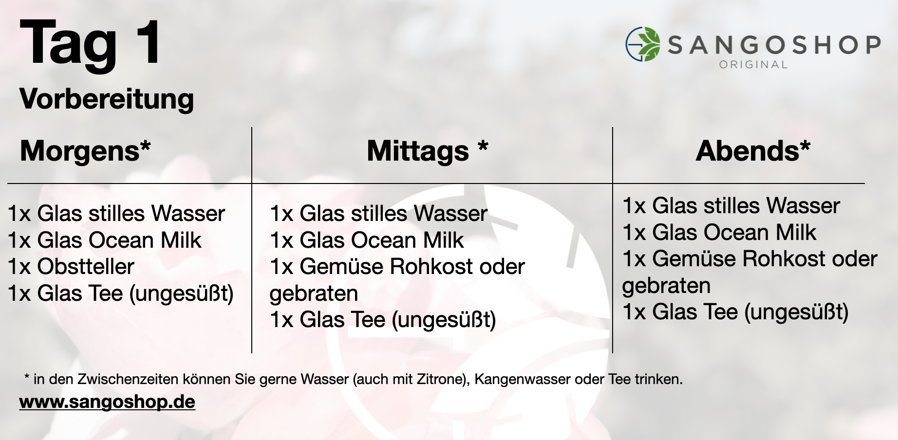 Anleitung: 7 Tage Fastenprogramm (Teil1) | SANGOSHOP